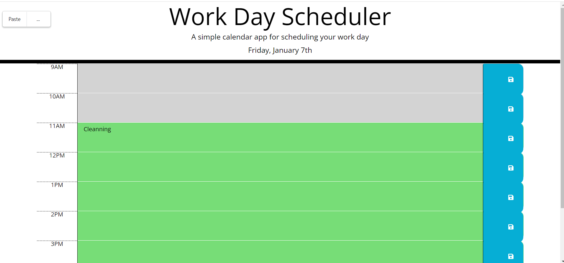 WorkDay-Planner